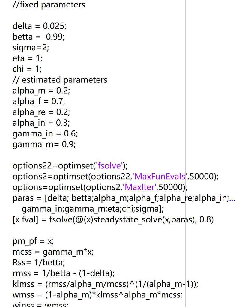 Can I use fsolve in mod file and the estimation will update it? - ML ... Can I use fsolve in mod file and the estimation will update it? - ML ...