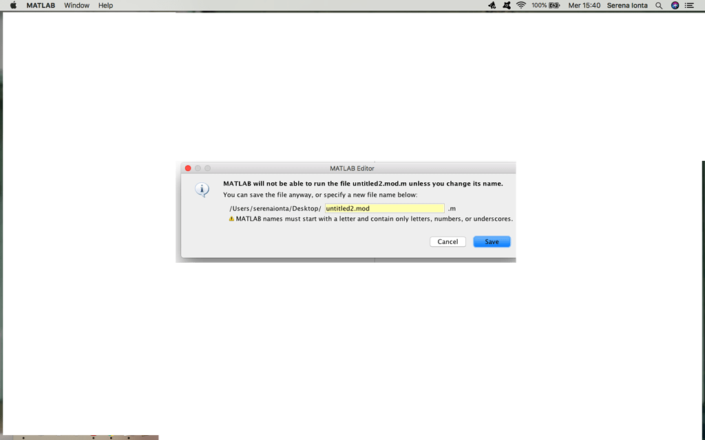 Problem with the saving as a .mod file on mac - Installation and Setup - Dynare Forum