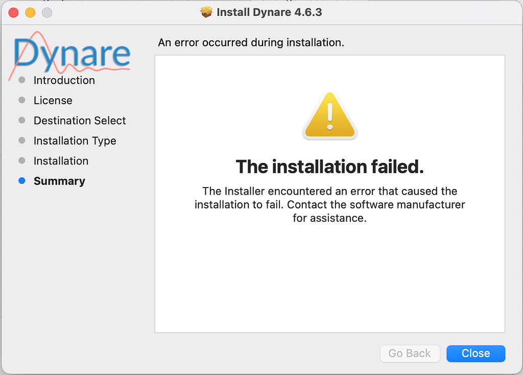 Error While Installing Dynare 4.6.3 Mac OS Big Sur - Installation and Setup - Dynare Forum