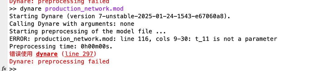 input-output inter-industry DSGE, loop grammer help - Stochastic simulations - Dynare Forum