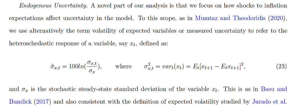 How To Define The Variable Of Stochastic Steady State Stochastic
