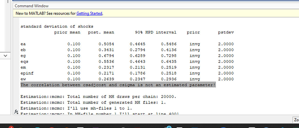 Understanding the Bayesian Computation of Smets Wouters (2007) - ML/Bayesian estimation - Dynare ...